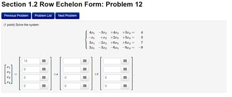 Solved Section 1 2 Row Echelon Form Problem 12 Previous