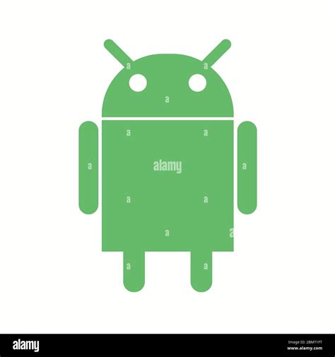 beautiful android logo vector glyph icon stock vector image and art alamy