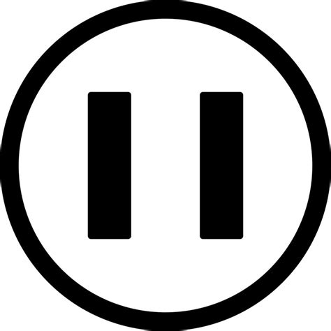 Pause Button Vector Icon 19787968 Vector Art At Vecteezy