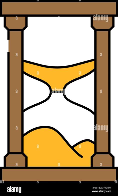 Hour Glass Icon Color Illustration Stock Vector Image And Art Alamy