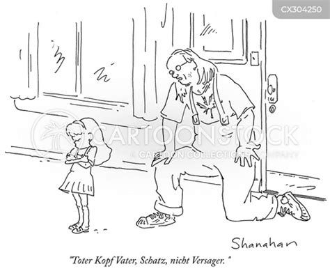 Cartoons Und Karikaturen Mit Vater Tochter Beziehung
