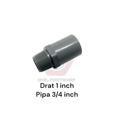 Jual Sambungan Sok Drat Luar Pipa 3 4 Inch Pvc Valve Socket Sdl Ulir 1 Inch Jakarta Utara