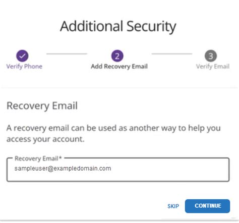 Account Manager Account Recovery Options