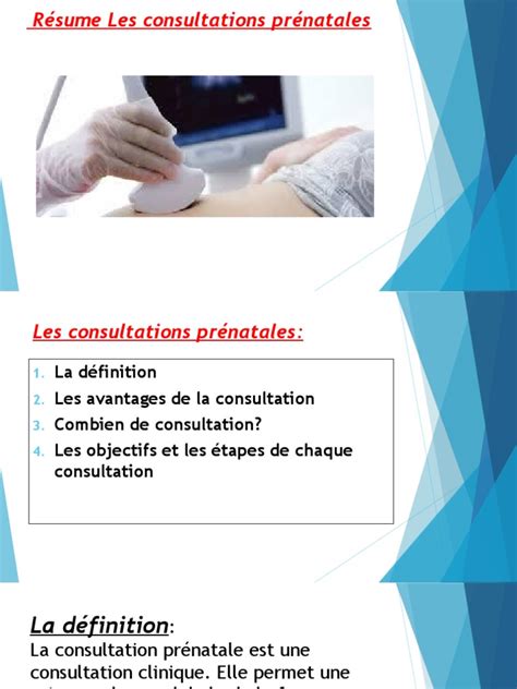 Importance Des Consultations Prénatales Pdf Grossesse Accouchement