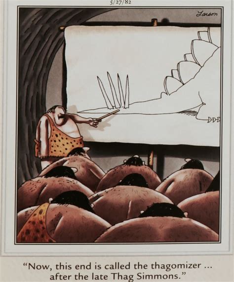 The Term Thagomizer Was Invented By Gary Larson In A Far Side Strip In 1982 But Now It Is The