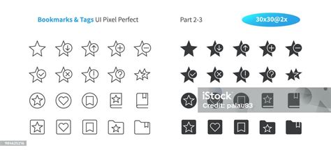 책갈피 및 태그 Ui 픽셀 완벽 한 잘 만들어진 벡터 얇은 선 및 고체 아이콘 30 2 그리드 웹 그래픽 및 애플 리 케이 션에 대 한 X 최소한의 간단한 그림 23 부