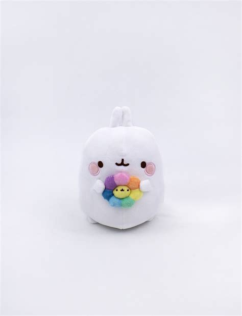 Molang Plush Rainbow Flower 16cm Molang Official Website