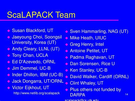 ppt scalapack tutorial powerpoint presentation free download id