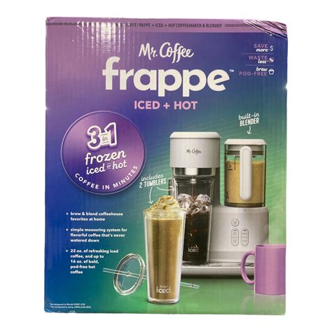 Mr Coffee Single Serve Frappe Iced And Hot Coffee Maker And Blender