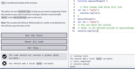 Local Scope And Solution Javascript The Freecodecamp Forum