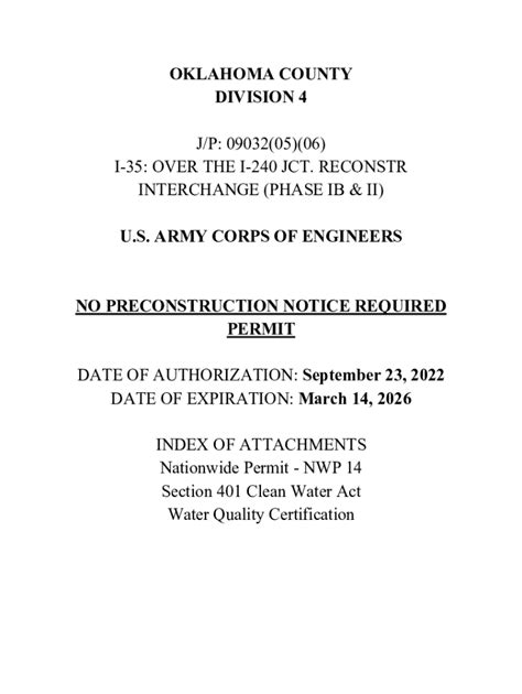 Fillable Online Pre Construction Notification For Nationwide Permits