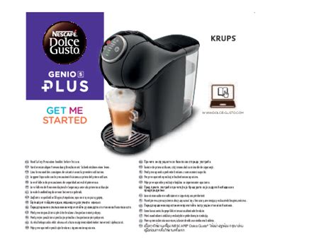 Krups Genio S Plus KP340: User Manual, Quick Setup Guide, and ...