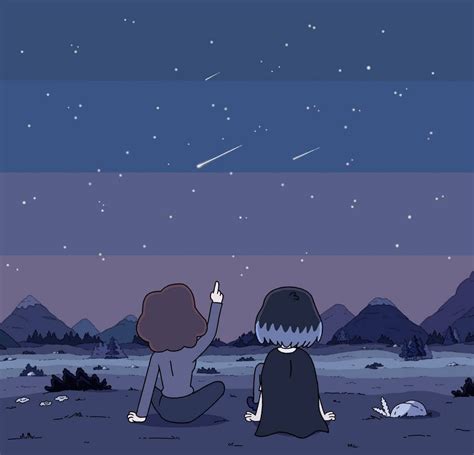 Kaisa And Johanna Looking At The Night Sky [by Blagzdeath] R