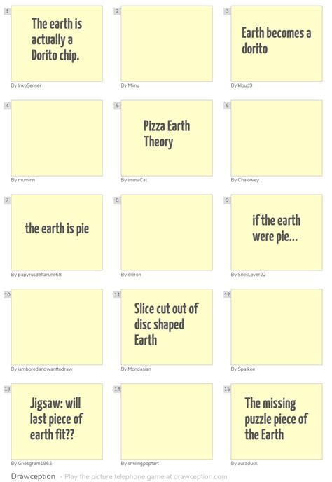 The Earth Is Actually A Dorito Chip Drawception