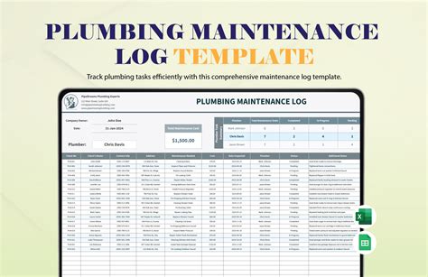 Free Maintenance Log Templates In Excel To Download