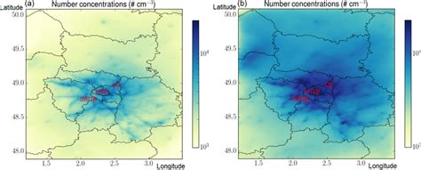 Number Concentrations In Cm −3 For The Simulation Without Nucleation