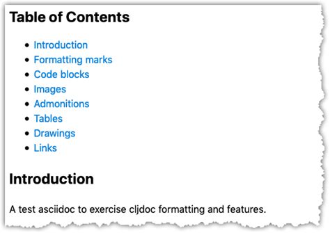Give Asciidoc Table Of Contents Title Some Oomph · Issue 322 · Cljdoccljdoc · Github