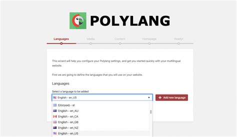 how to config multi language by polylang plugin video included