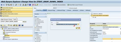 techsap drop down index in web dynpro