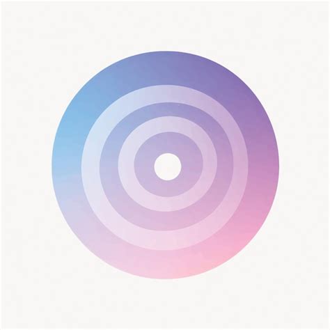 Gradient Circular Target Design Premium Ai Generated Vector