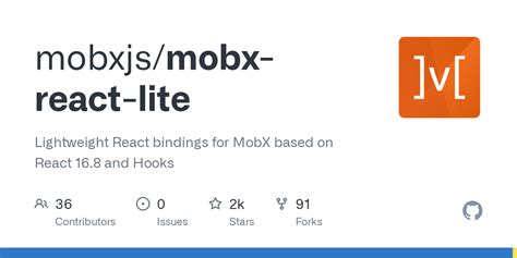 Github Mobxjs Mobx React Lite Lightweight React Bindings For Mobx Based On React And Hooks