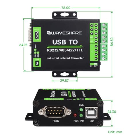 Usb към Rs232rs485422ttl конвертор Ft232 Industrial Isolation Multi Protection Erelement