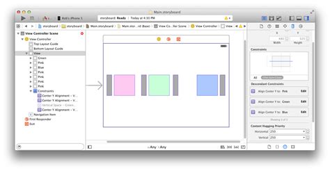 Ios Autolayout When Using NSLayoutAttributeCenterX What Scale Does