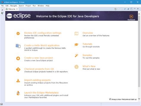 eclipseを起動する eclipse入門