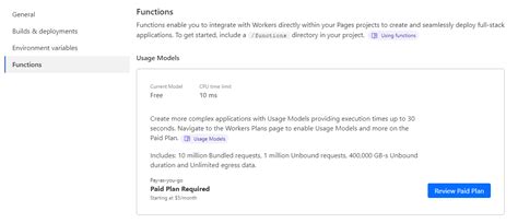 Is Functions Only Allowed For Paid Cloudflare Developers