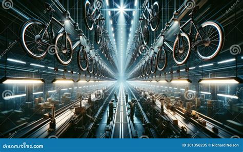 Bicycle Assembly Plant Stock Illustration Illustration Of Distribution 301356235