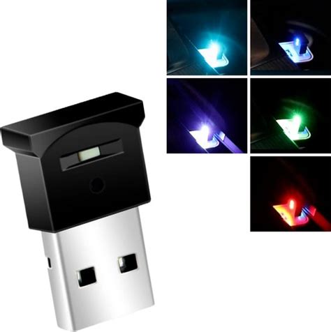 USB Led Verlichting RGB Multicolor USB LED Lampje Voor Auto Interieur Of Laptop Bol