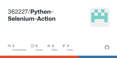 Github 362227python Selenium Action
