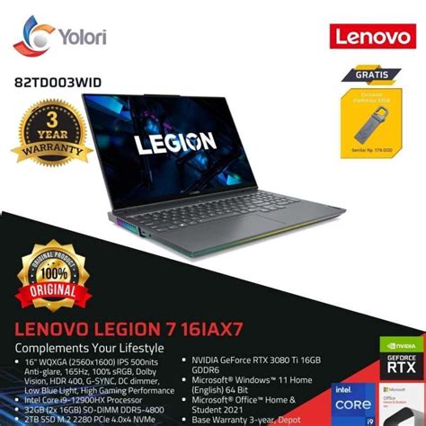 Jual Lenovo Legion Iax I Hx Gb Tb Ssd Nvidia Rtx Ti Gb Windows Ohs