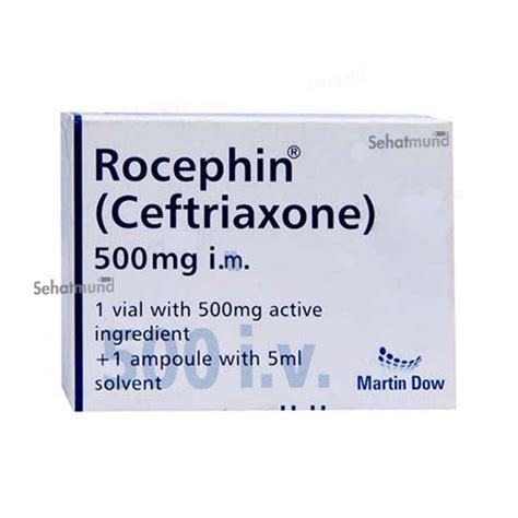 Rocephin Im Injection 500mg Sehatmund Online Medicine