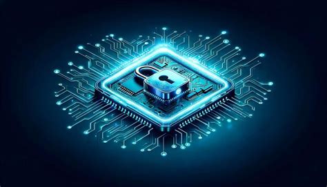 Premium Photo Closed Padlock On Digital Microcircuits Background Blue Abstract Light Cyber