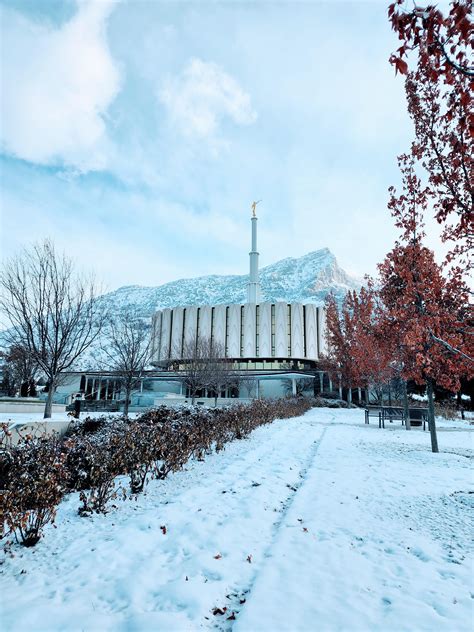 Provo Temple In The Winter Rldstempleview