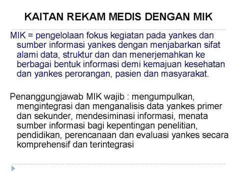 MANAJEMEN DATA KLINIS Materi Mata Kuliah Mandatkes DATA