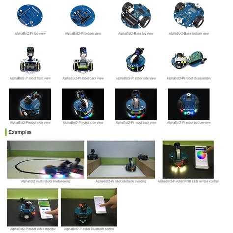 Waveshare Alphabot2 Robot Building Kit For Raspberry Pi 3 Model B Us