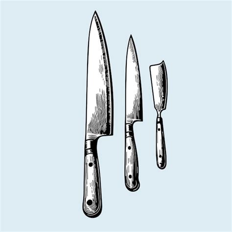 Premium Vector Set Of Knives Design Vector