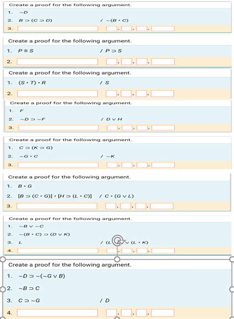 Solved Create A Proof For The Following Argument D Chegg