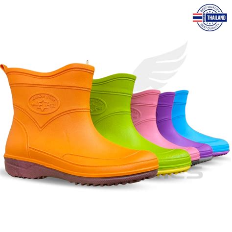 รองเท้าบูทกันน้ำ รุ่น A777 รองเท้าบูทยาง รองเท้าบูทกันน้ำ บูทข้อสั้น