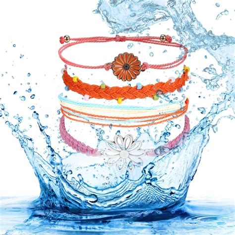 Dropship 24 Pieces String Ocean Wave Bracelets For Women Teen Friendship Bracelets Handmade