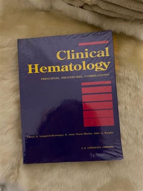 Steininger Clinical Hematology Hobbies And Toys Books And Magazines