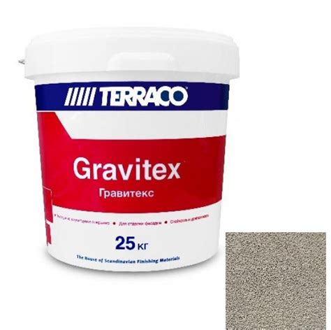 Штукатурка фасадная декоративная Terraco Gravitex Granule 2,0 мм Шуба ...