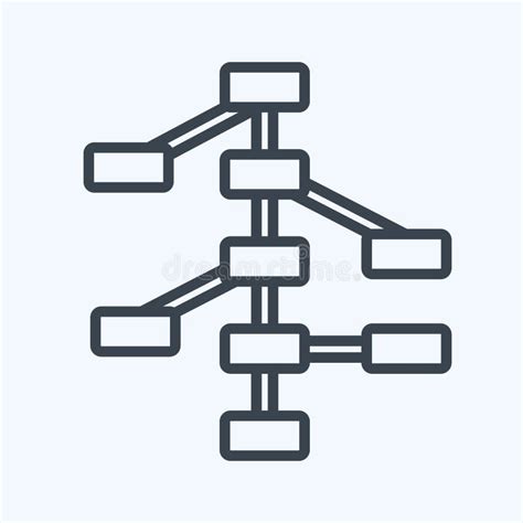Icon Decision Trees Related To Machine Learning Symbol Line Style