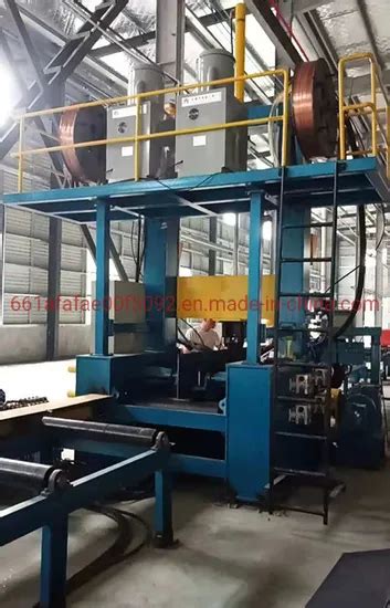 Steel Structure Fabrication Machines Automatic H Beam Welding Assembly
