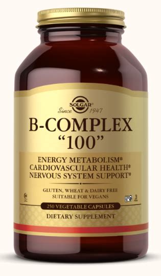 Solgar Kosher B Complex 100 Mg 250 Tablets