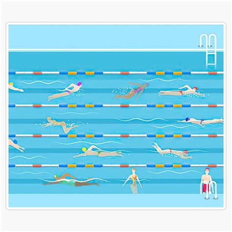 Maneki Swimming Pool Aquatic Race Water Er Phone Decal Water Bottle Stickers Car Decals Funny