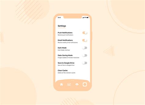 Daily Ui 7 Settings Behance