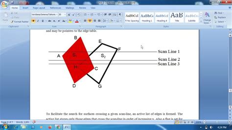 scan line algorithm youtube